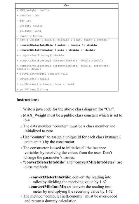Solved Write the Java code corresponding to the following | Chegg.com