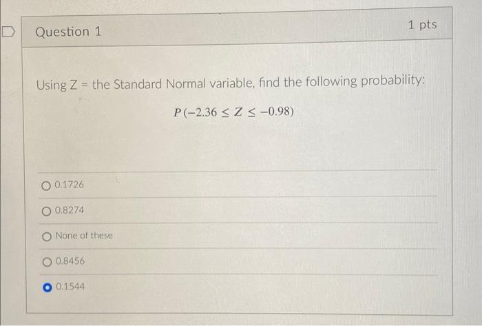 Solved Using Z = the Standard Normal variable, find the | Chegg.com
