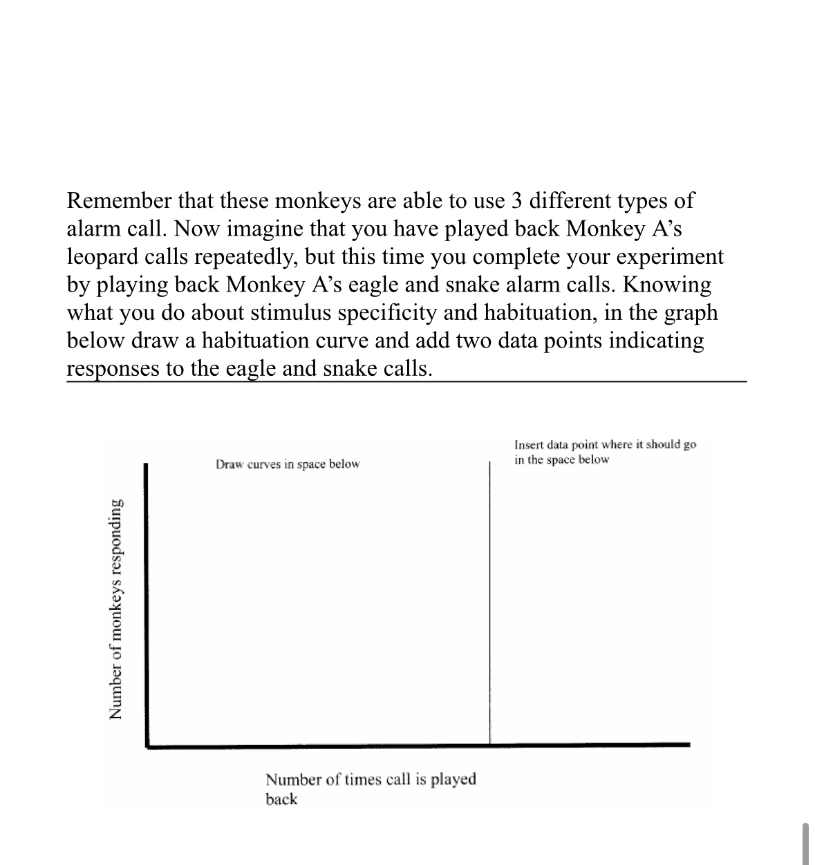 Remember that these monkeys are able to use 3 | Chegg.com