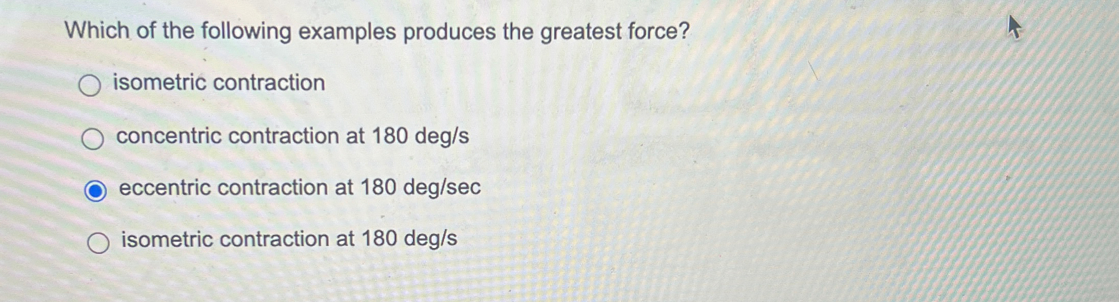 Solved Which of the following examples produces the greatest | Chegg.com