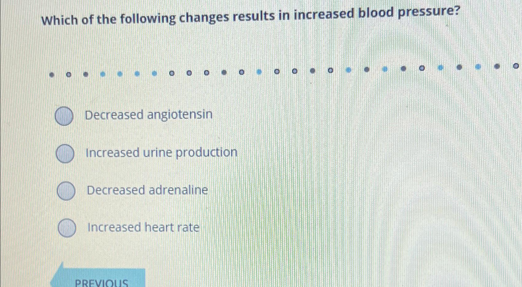 Solved Which of the following changes results in increased | Chegg.com