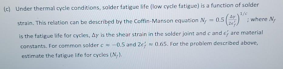 Solved (15 pts) In a ceramic ball grid array (CBGA) package, | Chegg.com