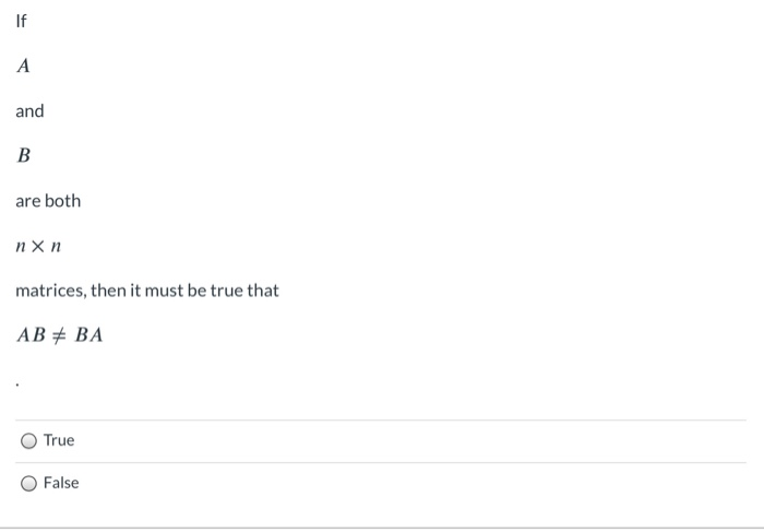 Solved Suppose that A and B are both nxn matrices and AB = 0 | Chegg.com