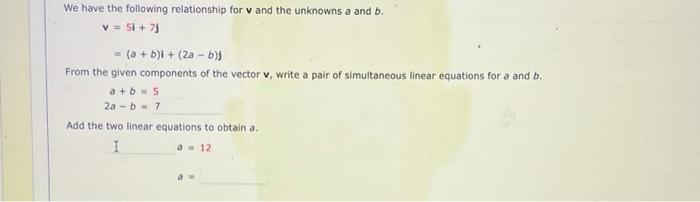 Solved We have the following relationship for v and the | Chegg.com