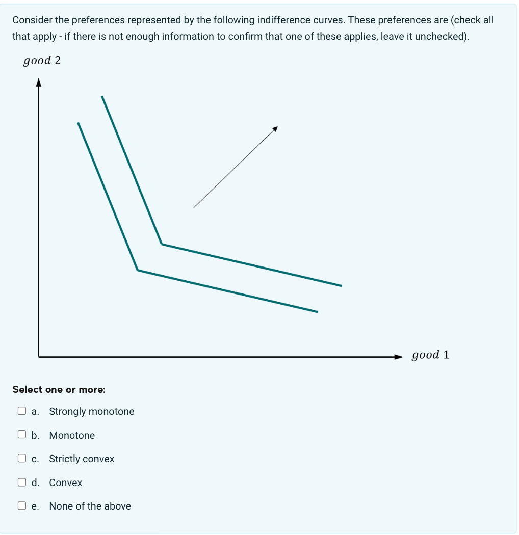 Solved Consider the preferences represented by the following | Chegg.com