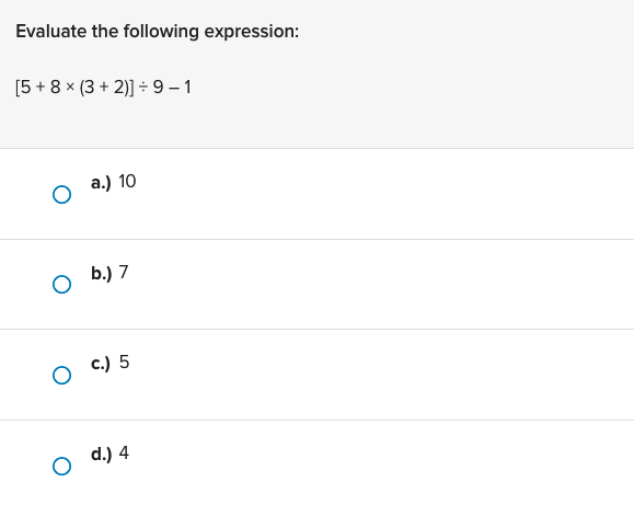 Solved Evaluate the following | Chegg.com
