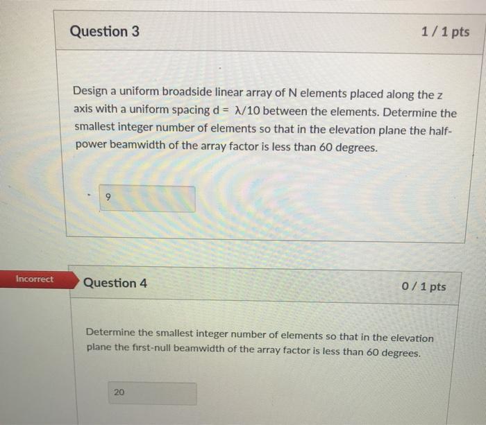 Solved Unanswered Question 1 01 Pt A Three Element Array 