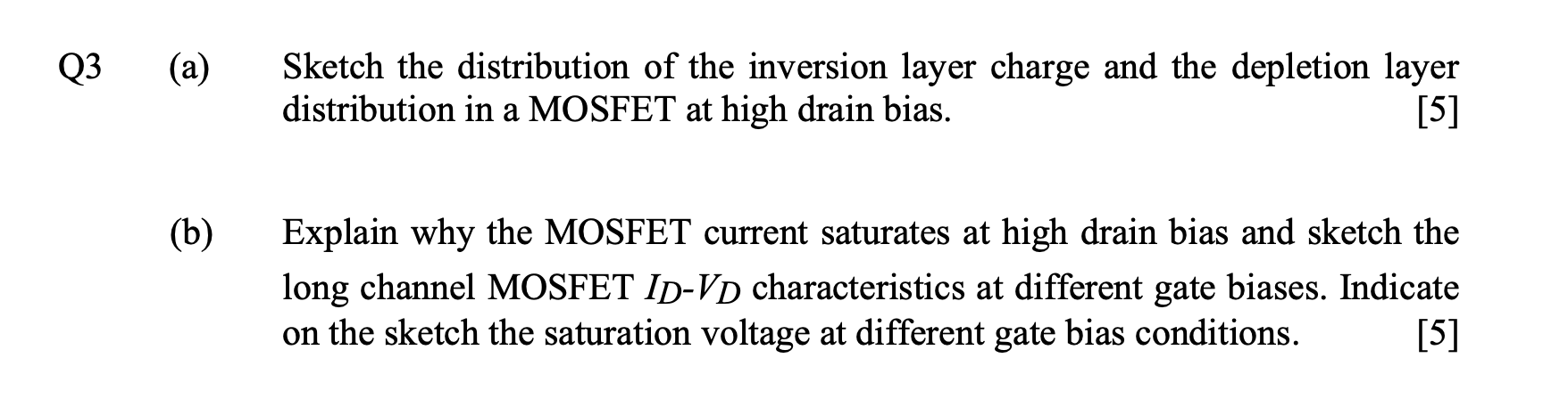 Solved Q3 (a) ﻿Sketch the distribution of the inversion | Chegg.com
