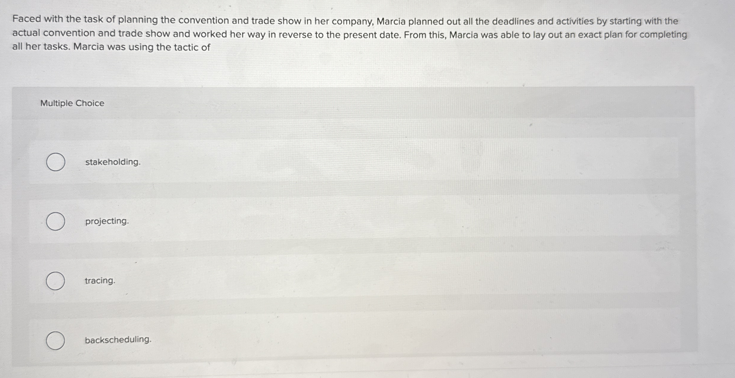 Solved Faced with the task of planning the convention and | Chegg.com
