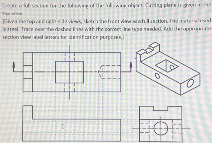 Solved Create a full section for the following of the | Chegg.com