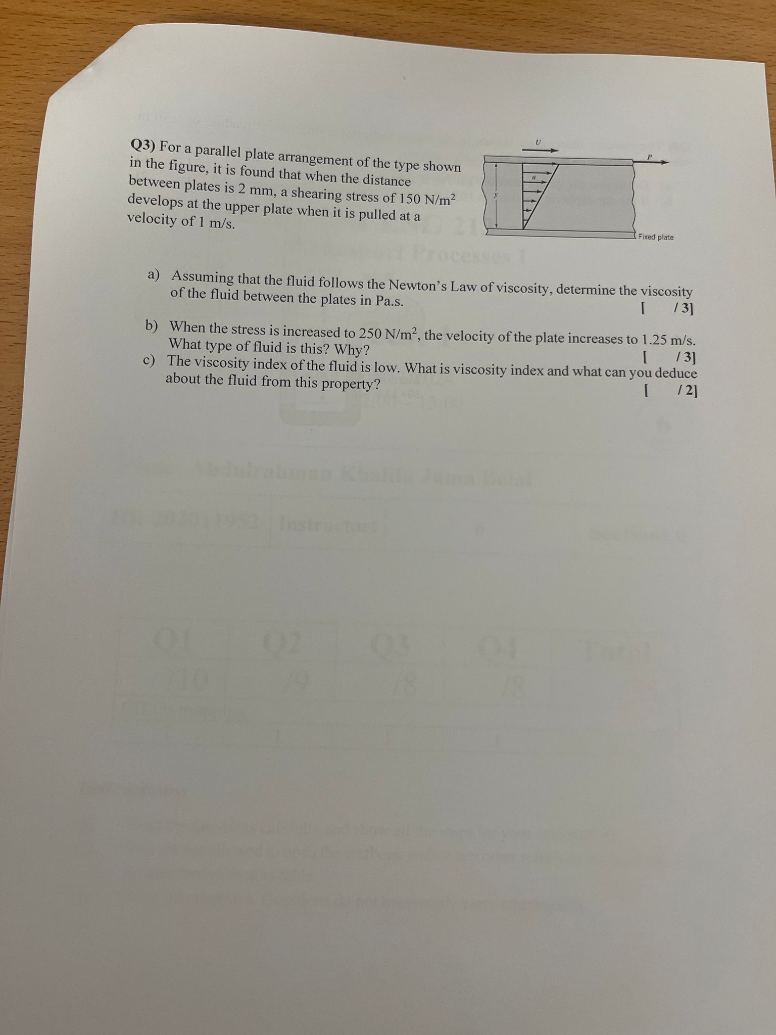 Solved Q3) ﻿For a parallel plate arrangement of the type | Chegg.com