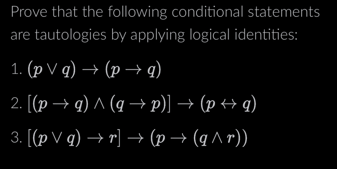 Solved Prove that the following conditional statements are | Chegg.com