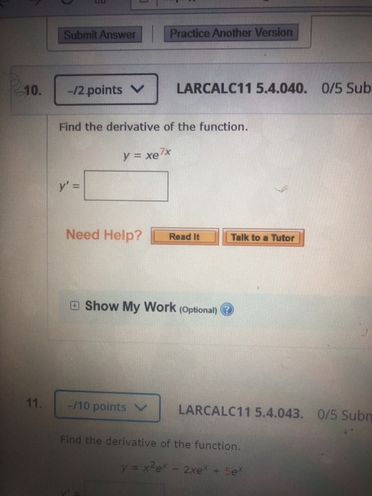 Solved Submit Answer Practice Another Version -12 points | Chegg.com