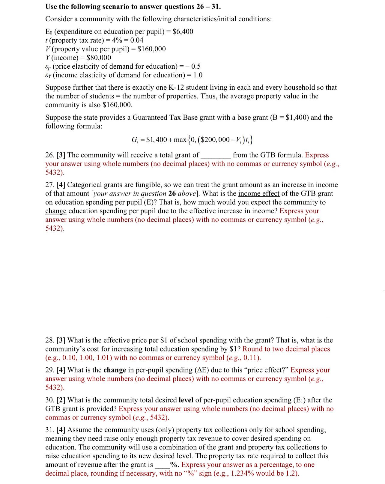 Solved Use the following scenario to answer questions | Chegg.com
