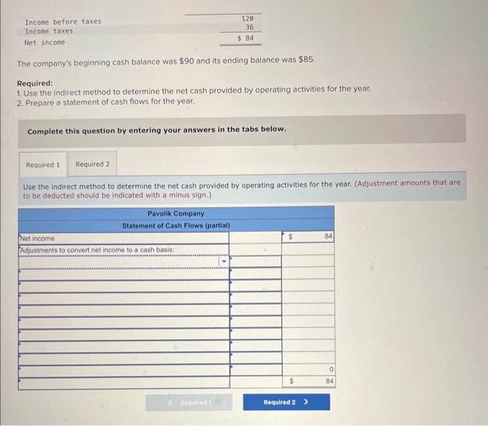 Solved Exercise 15-4 (Static) Prepare a Statement of Cash | Chegg.com