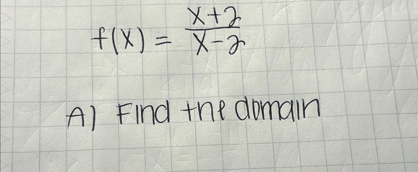 Solved f(x)=x+2x-2A) ﻿Find the domain | Chegg.com