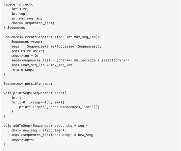 Solved Description: Given a sequence A that consists of 4 | Chegg.com