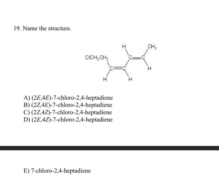 Solved 19. Name the structure. A) | Chegg.com