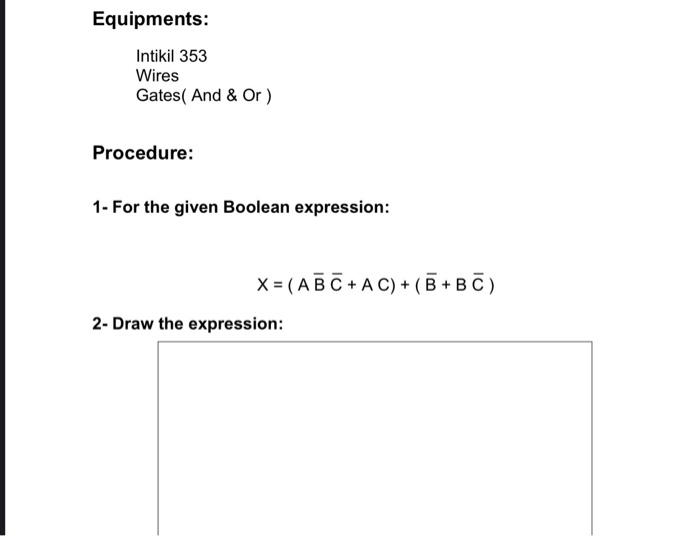 Solved 1- For the given Boolean expression: | Chegg.com