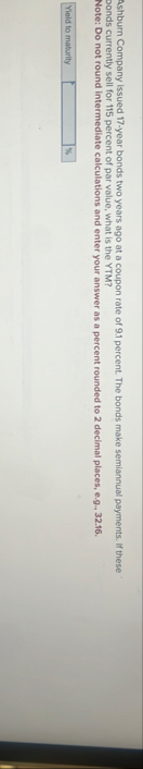 Solved ronaldo notA shburn Company issued 17 -year bonds two | Chegg.com