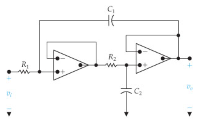 Solved The fourth-order low-pass unity-gain Butterworth | Chegg.com