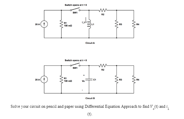 Solved Solve your circuit on pencil and paper using | Chegg.com