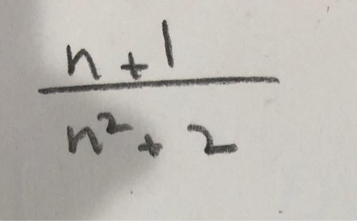 Solved n2+2n+1 | Chegg.com