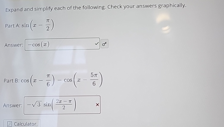 Solved Expand and simplify each of the following. Check your | Chegg.com