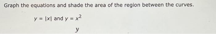 Solved Graph the equations and shade the area of the region | Chegg.com