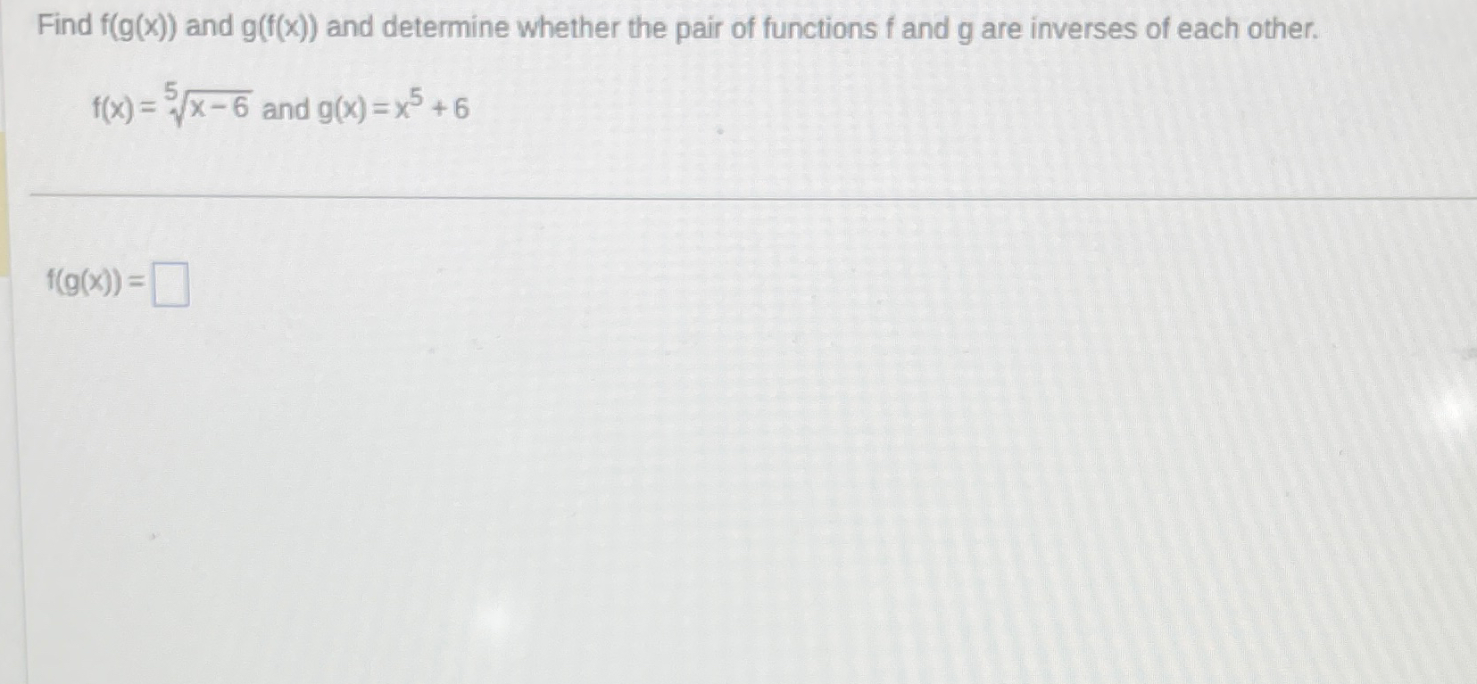 Solved Find F G X ﻿and G F X ﻿and Determine Whether The