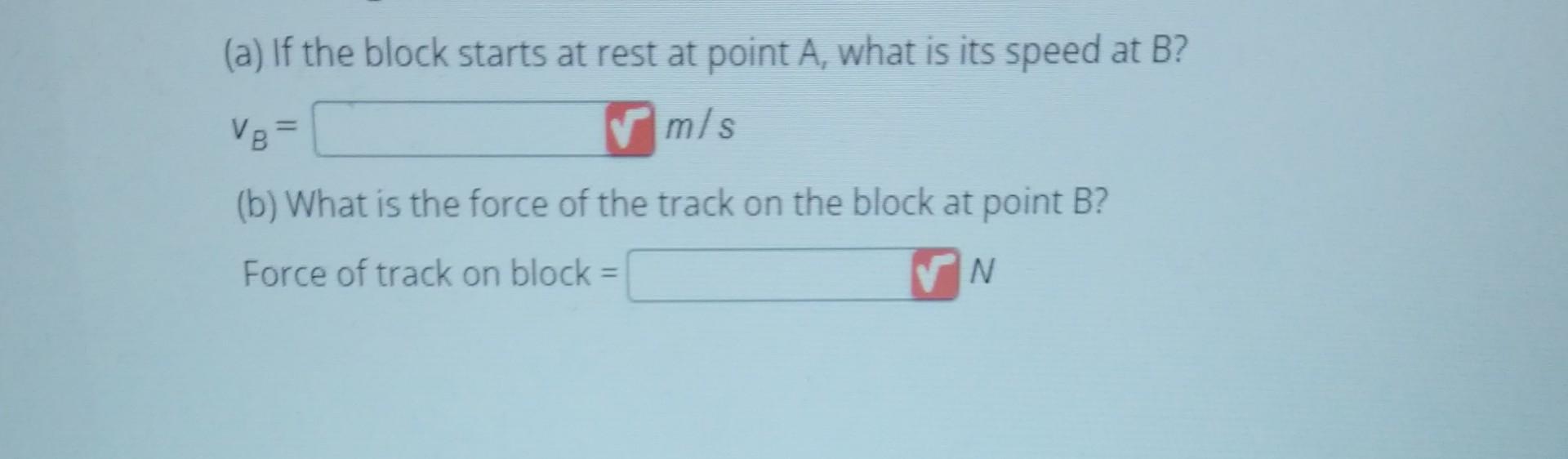 Solved 1. A small block of mass m slides without friction | Chegg.com