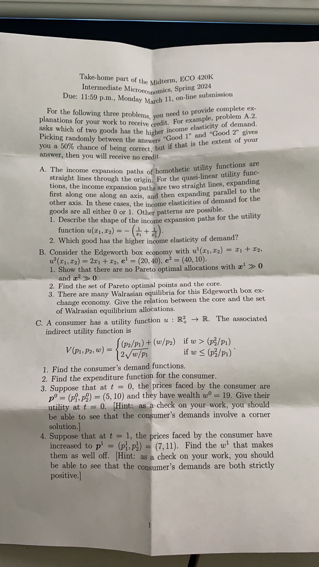 Solved For the following three problems, you need to provide | Chegg.com