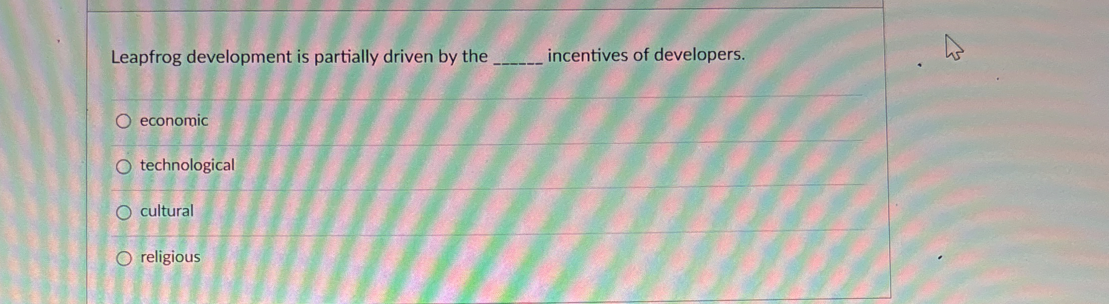 Solved Leapfrog development is partially driven by the q, | Chegg.com
