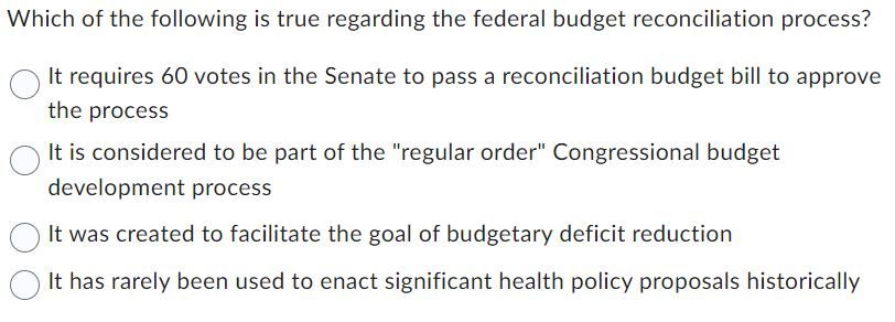 Solved Which of the following is true regarding the federal | Chegg.com