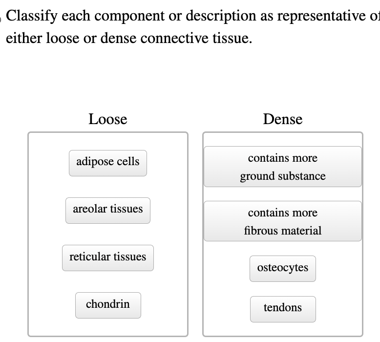 Solved Classify each component or description as | Chegg.com