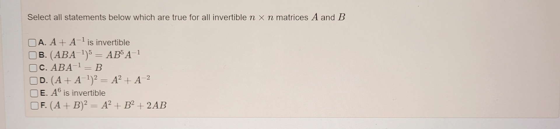 Solved Select all statements below which are true for all | Chegg.com