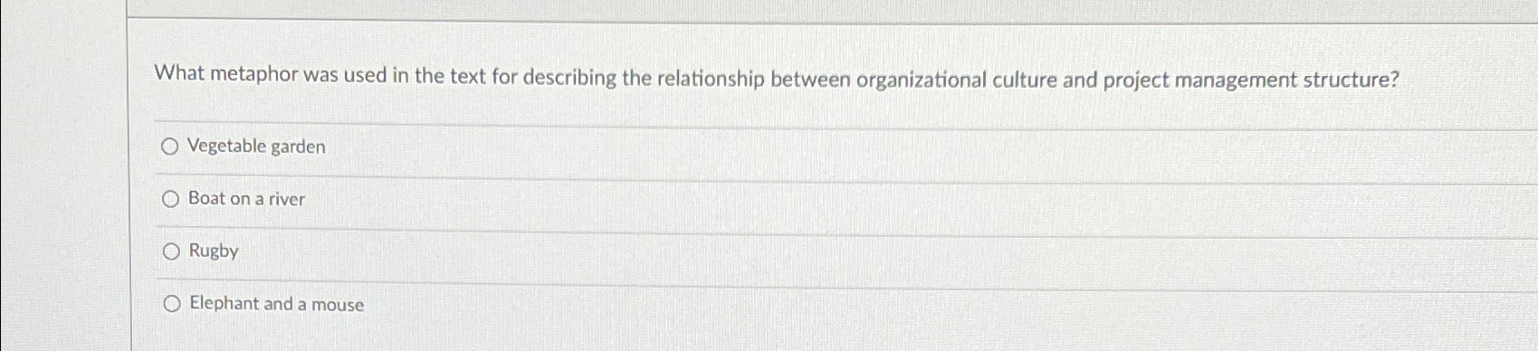 Solved What metaphor was used in the text for describing the | Chegg.com