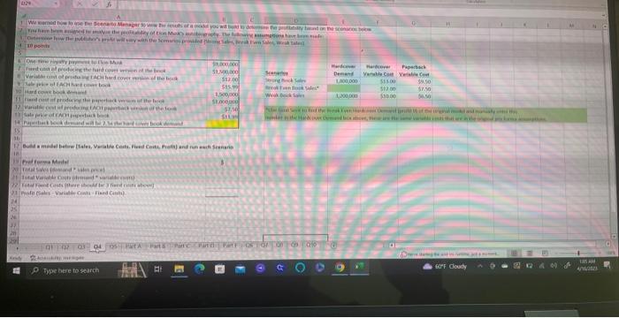 We learned how to use the Scenario Manager to view | Chegg.com