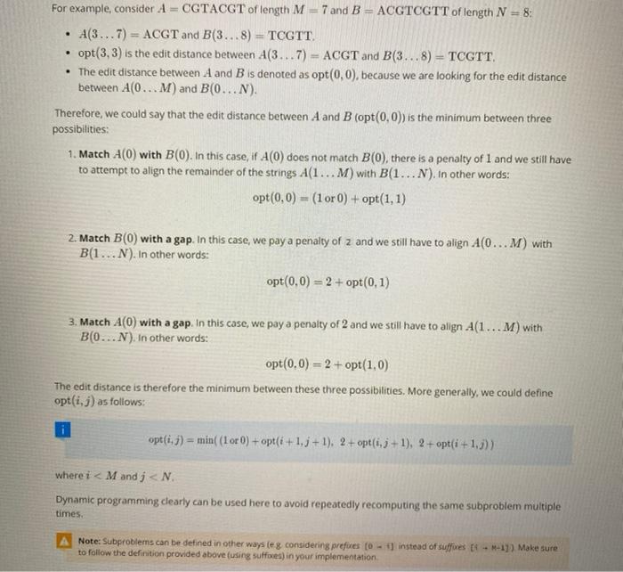 Solved Q1: DNA Sequence Alignment Overview Biologists assume | Chegg.com