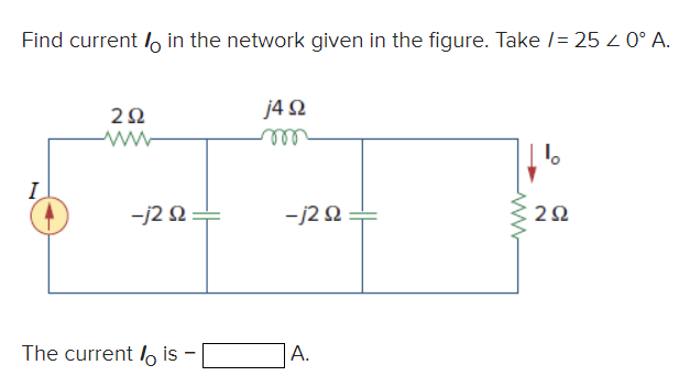 Solved Find current IO ﻿in the network given in the figure. | Chegg.com