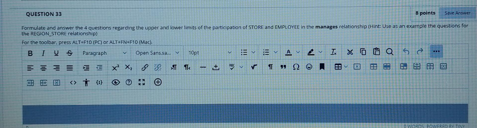 Table name: EMPLOYEE Database name: Ch03_StoreCo | Chegg.com