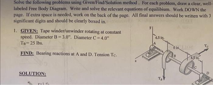 Solved Solve the following problems using | Chegg.com