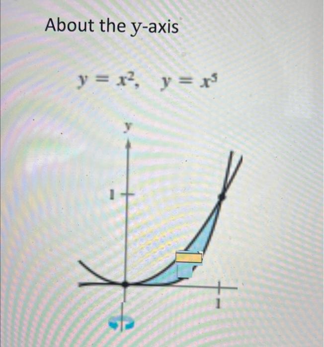 Solved About the y-axis y=x2,y=x5 | Chegg.com