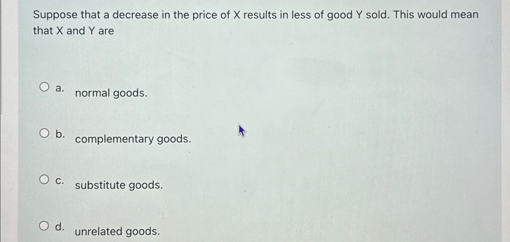 Solved Suppose that a decrease in the price of x ﻿results in | Chegg.com