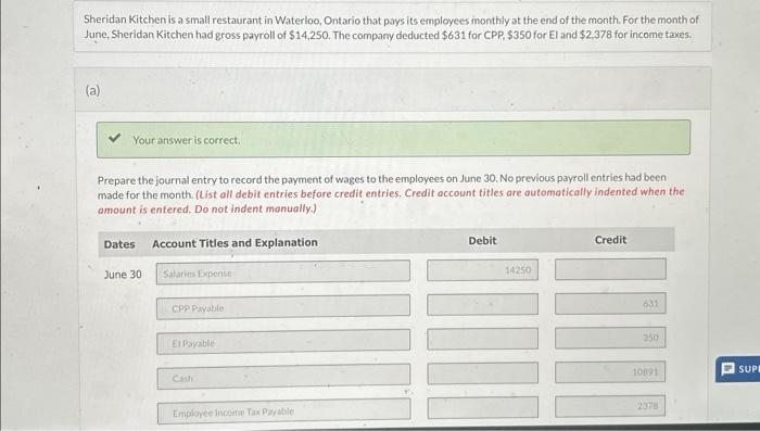 Solved Prepare the journal entry to record the employer | Chegg.com