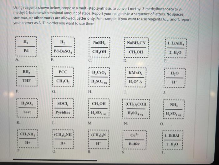 Solved What reagent system would work most efficiently in | Chegg.com