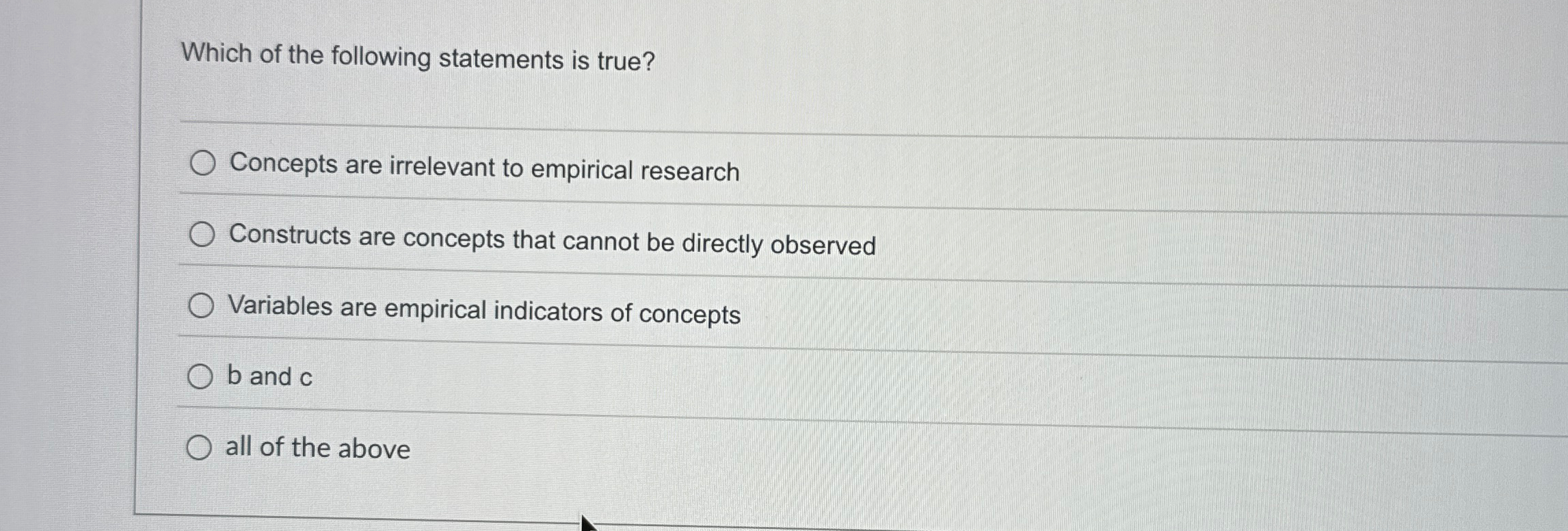 Solved Which of the following statements is true?Concepts | Chegg.com