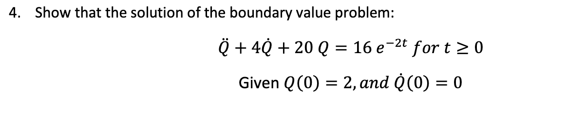 Solved Show that the solution of the boundary value | Chegg.com