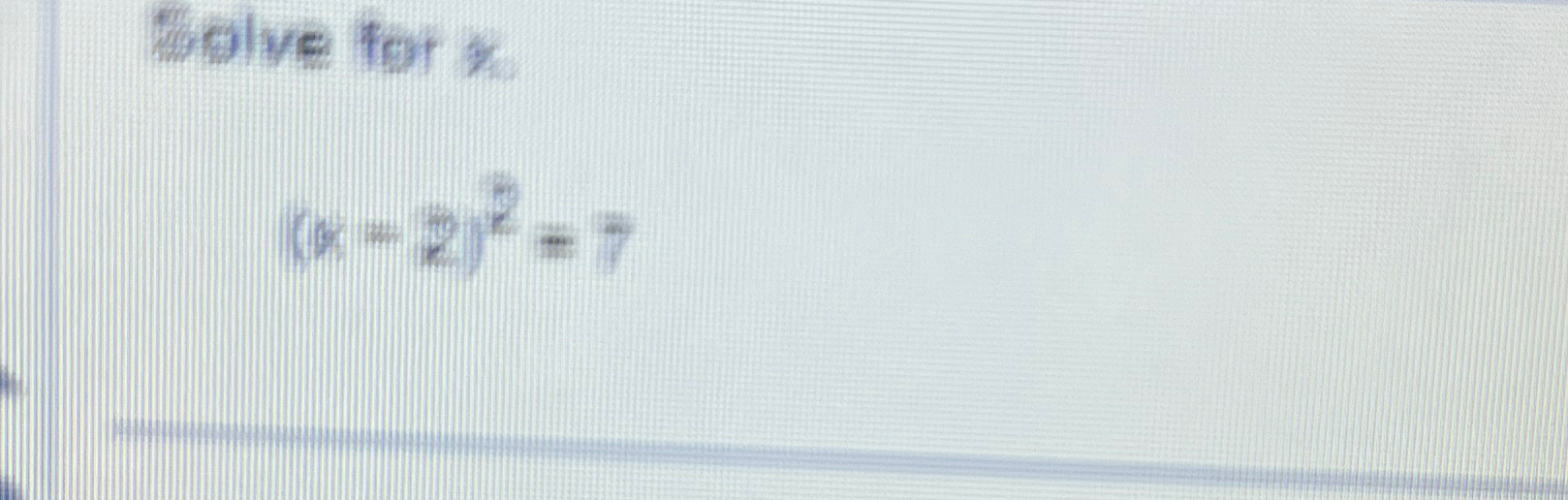 Solved Wolve for x(x-2)2=7 | Chegg.com