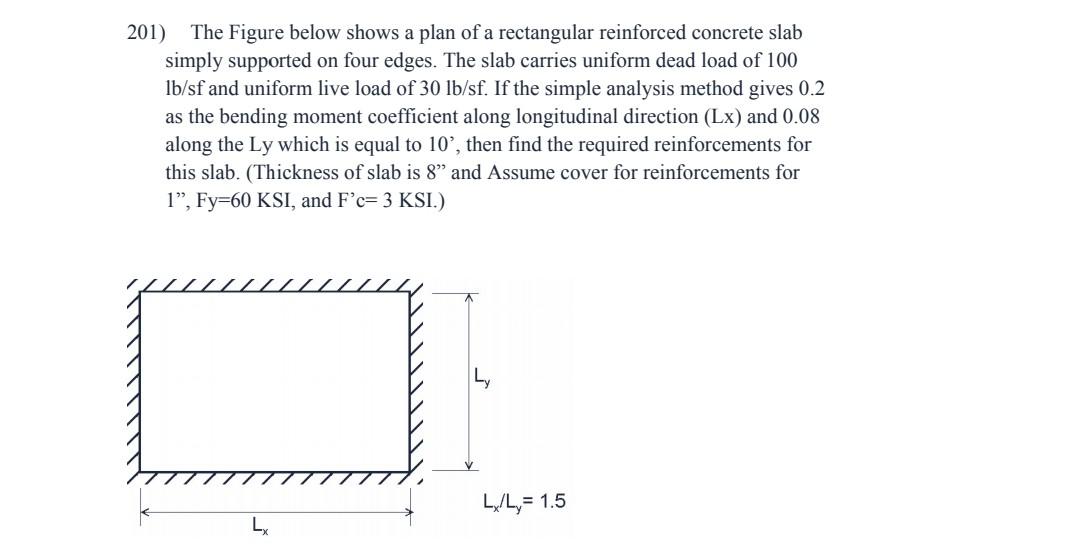 201) The Figure below shows a plan of a rectangular | Chegg.com